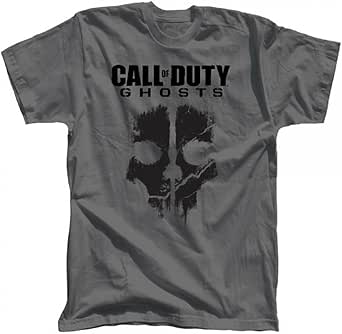 Amazon.com: Call of Duty Ghosts Logo Men's Charcoal T-Shirt XL: Clothing