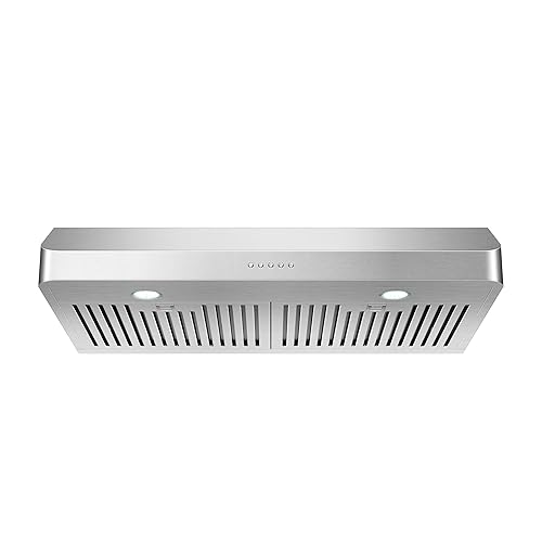 EVERKITCH Range Hood 30inch Under Cabinet, Stainless Steel Kitchen ...