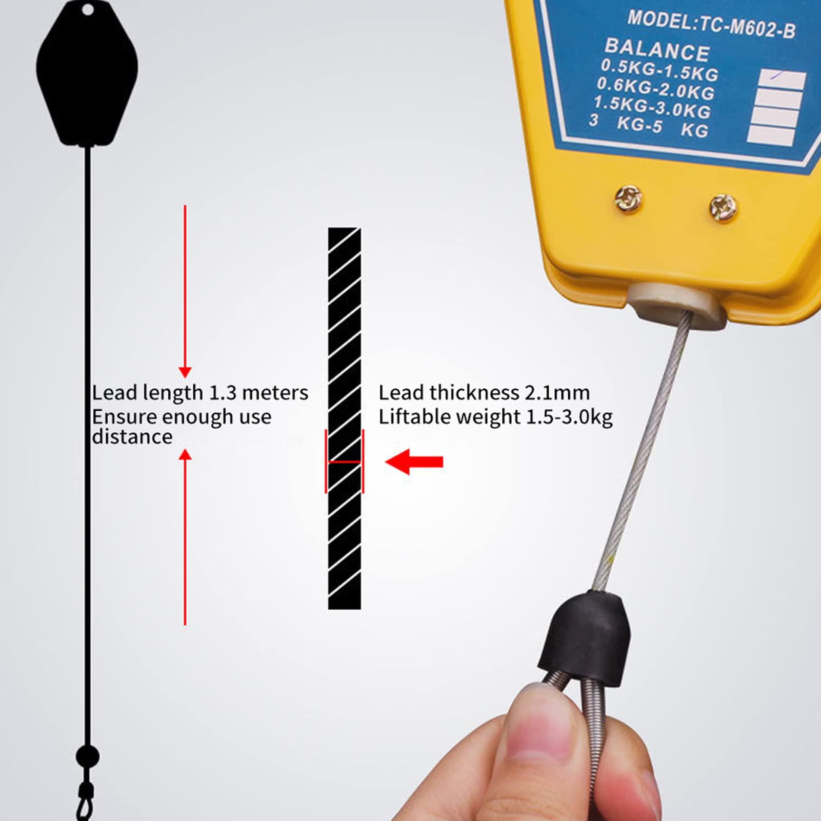 Mua Spring Balancer, 0.5-1.5kg Retractable Spring Balancer Tool ...