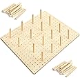 Amazon.com: Kigley 3 Pcs Wood Pegboard Drawer Organizer with 32 Pegs ...