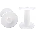 Amazon.com: 3 Pack - CleverDelights 3" White Plastic Spools - Empty ...