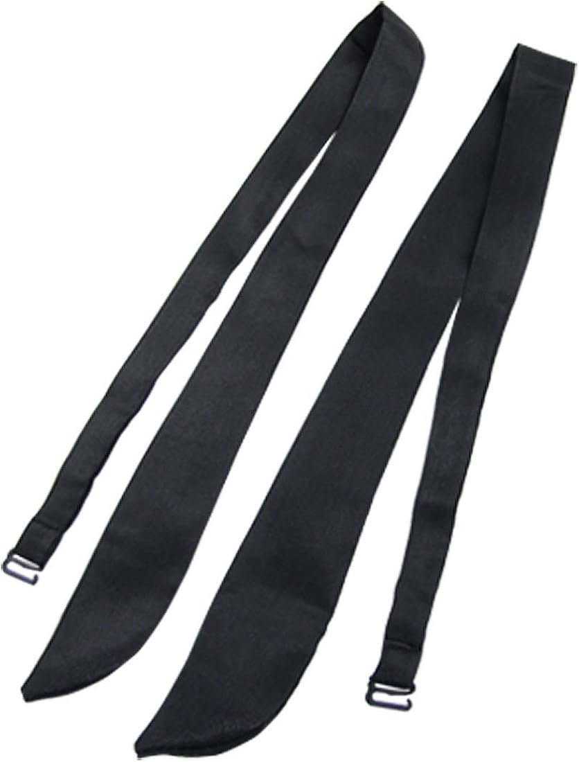 2 Pcs Self Tie Polyester Bra Halter Neck Strap Black: Amazon.co.uk ...