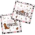 Amazon.com | My First Rodeo Decorations Girl-40Pcs Pink Cowgirl Napkins ...
