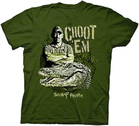 Amazon.com: Swamp People - Choot Em Troy and Gator Mens T-shirt in City ...