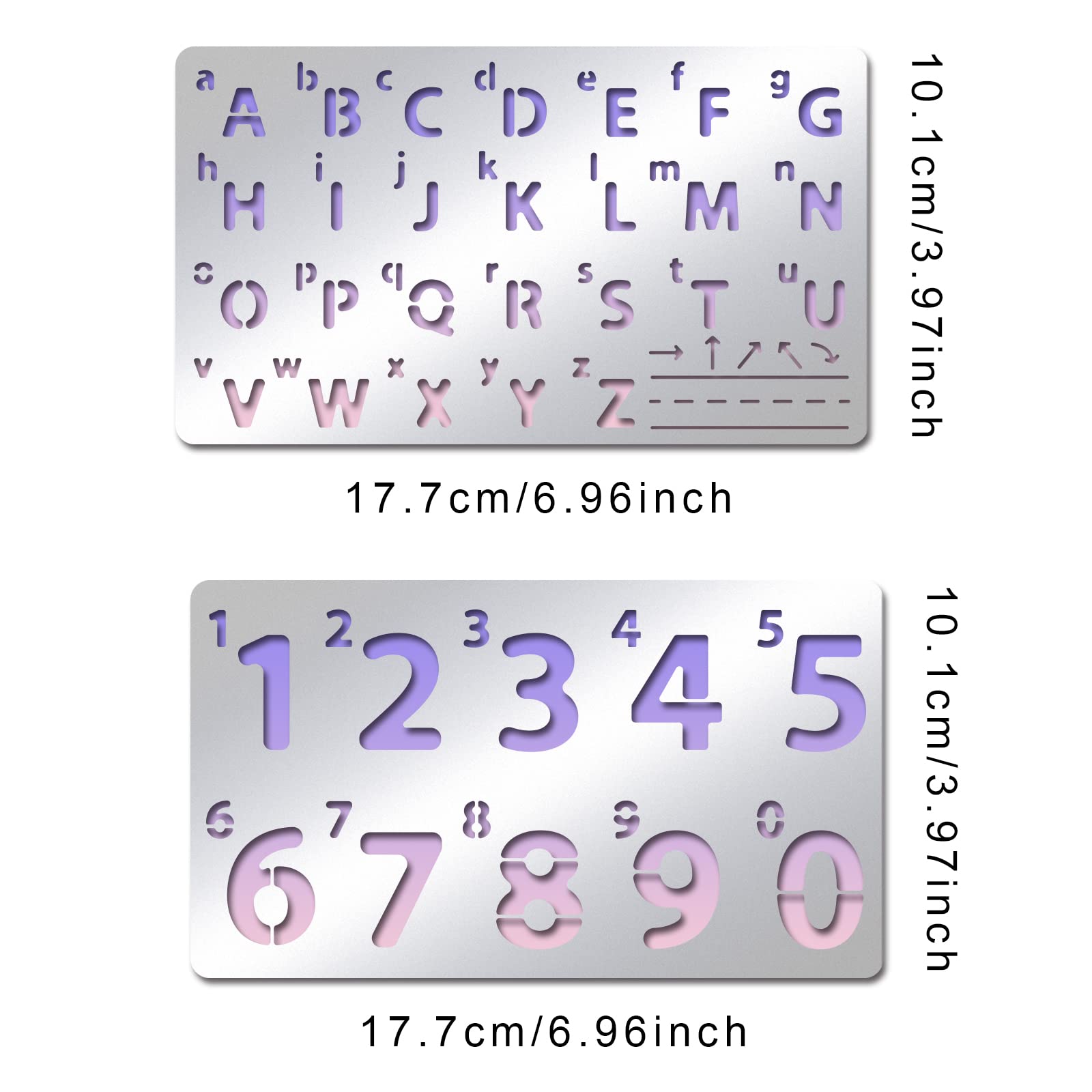 Mua INFUNLY Metal Number Alphabet Stencils Mixed Letter Number Stencils ...
