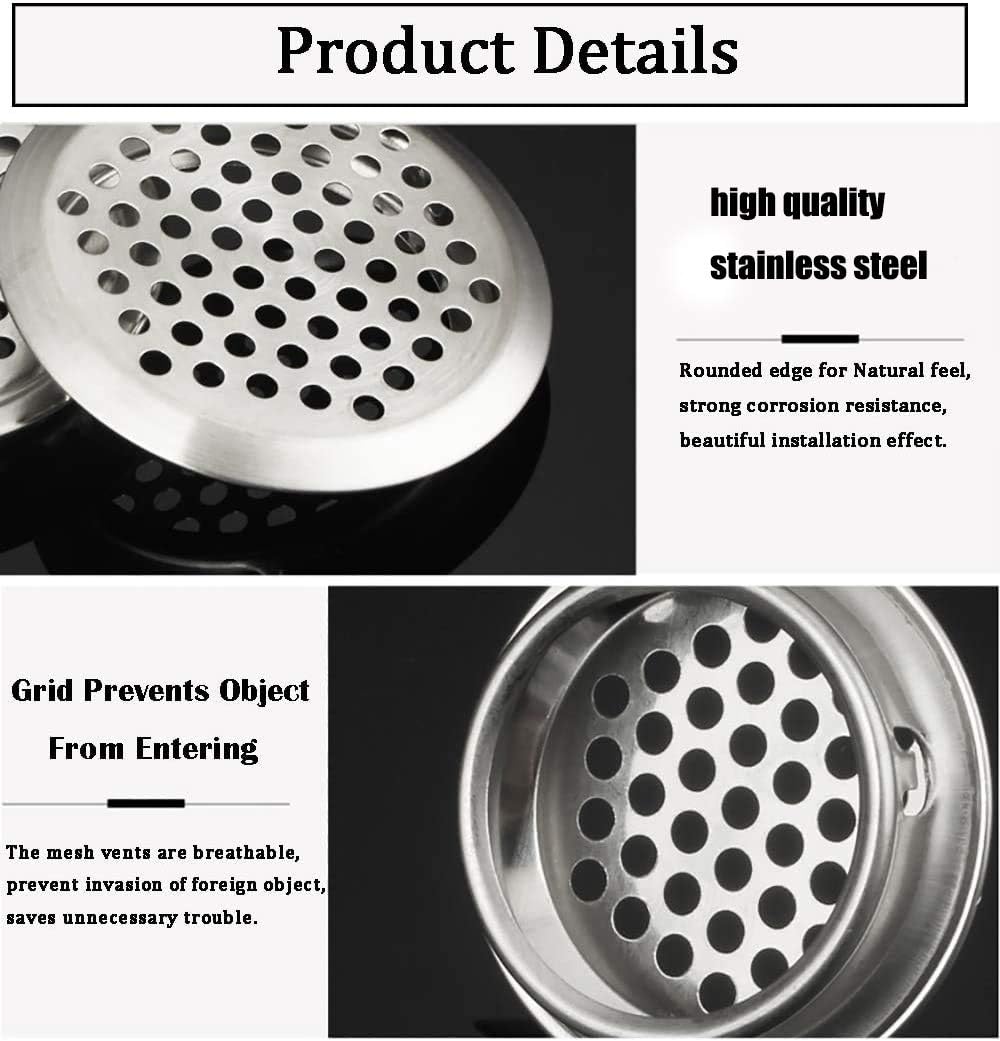 GZLCEU 24 Pcs Stainless Steel Air Vent Hole Ventilation Louver, 53mm ...