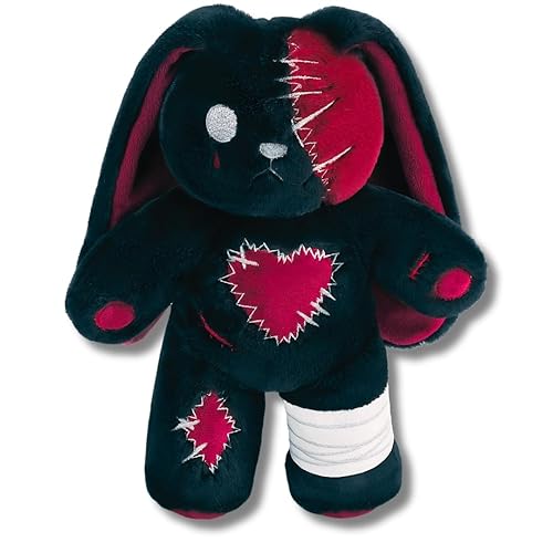 PHITECUS Scary Goth Bunny Plush-Creepy Emo Rabbit Stuffed Animal-Horror ...