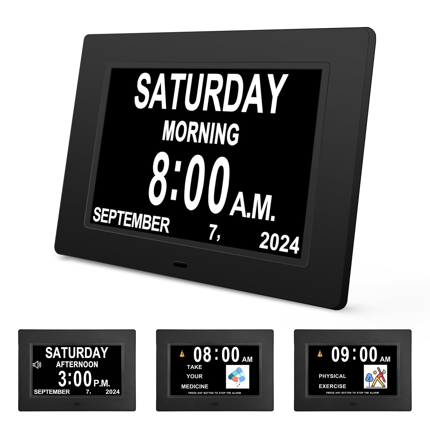 Mua JALL 【2024 New】 Digital Calendar Dementia Day Clock, 7 Inch Large ...