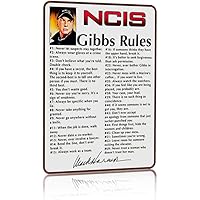 Amazon.com: UNBARD NCIS Gibbs Rules Leroy Jethro Gibbs Signature Funny ...