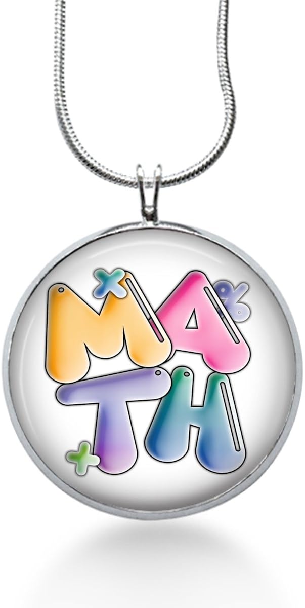 Amazon.com: Math Necklace- fun jewelry art pendant Appreciation gifts ...