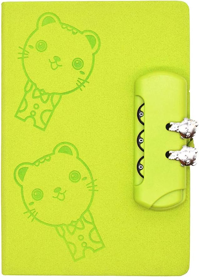 Amazon.com : JunShop Creative Lock Diary Student Notebook Cute Girl ...