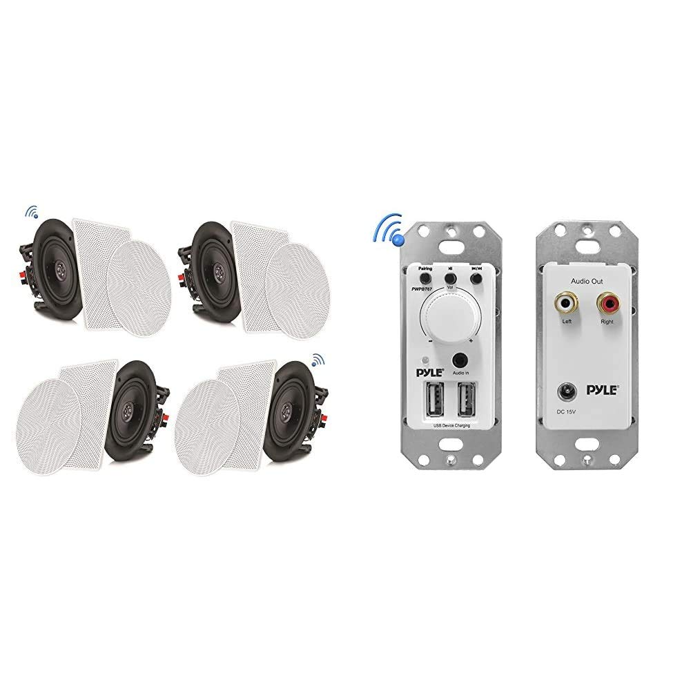 Mua Pyle 8" 4 Bluetooth Flush Mount in-Wall in-Ceiling 2-Way Speaker ...
