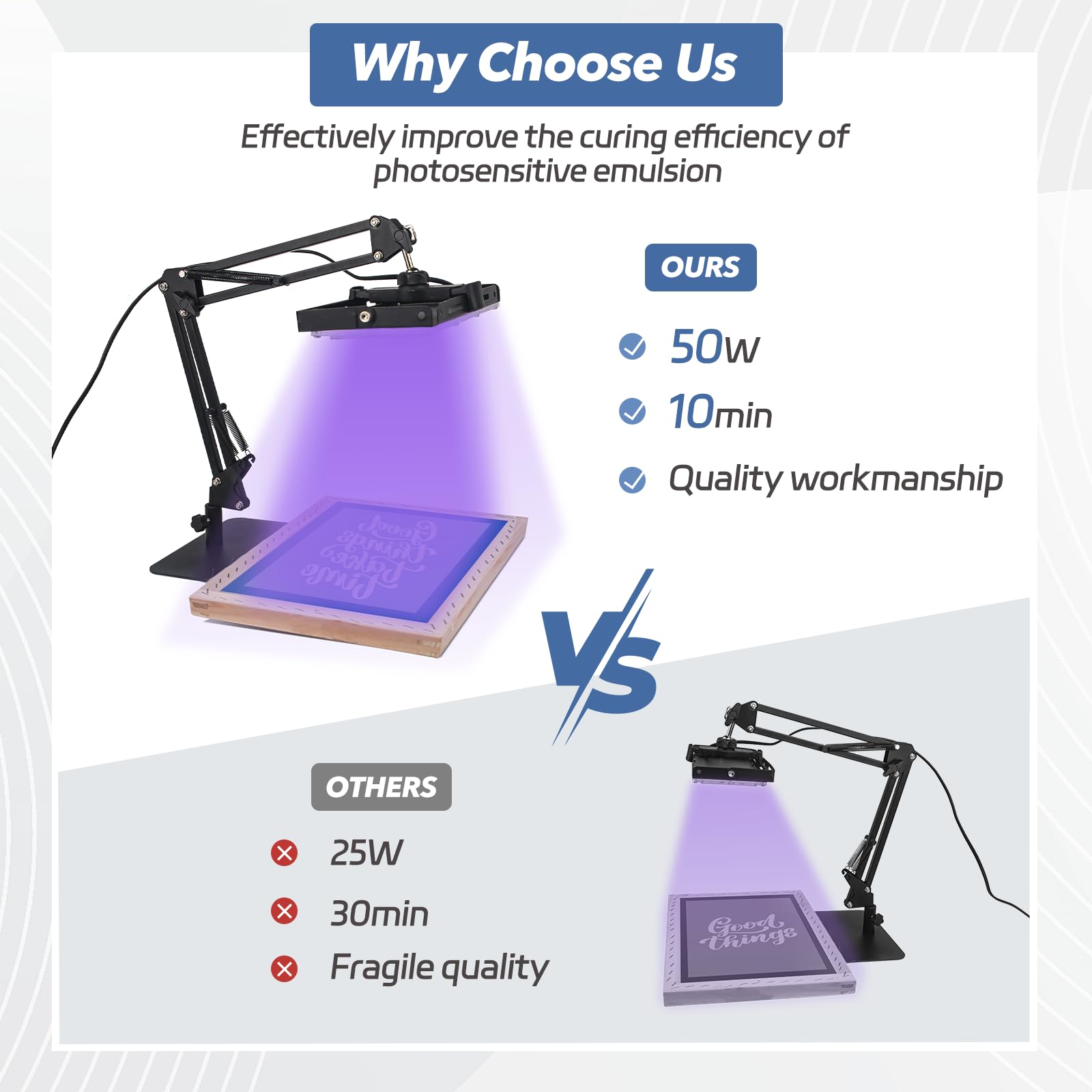 Mua Ecoofor 50W LED UV Exposure Unit for Screen Printing, Adjustable ...
