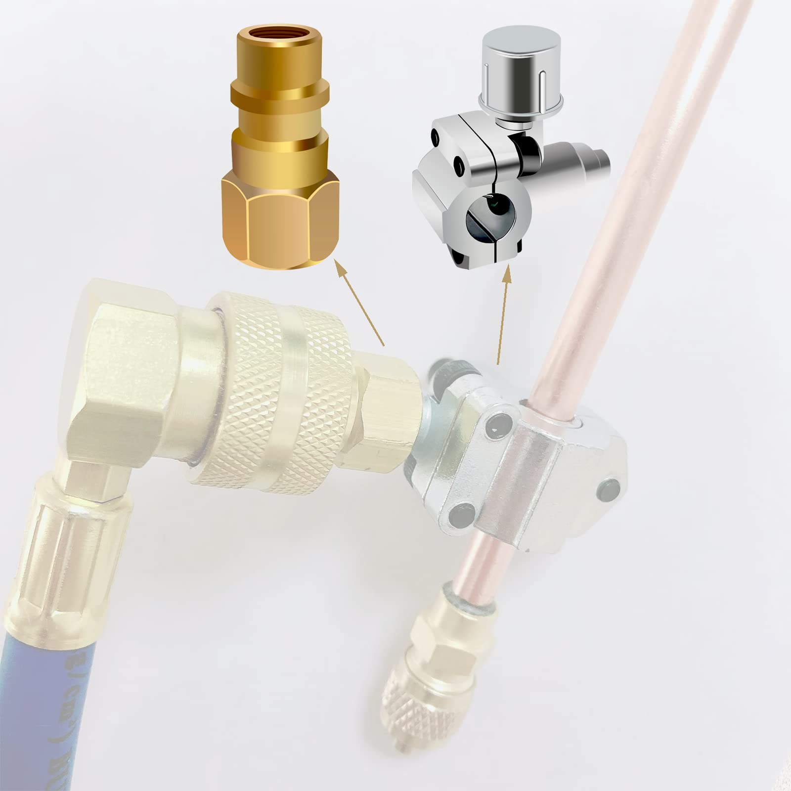 Mua A/C Retrofit Valve Kit-Refrigerant Retrofit Valve Set, with R12 to ...