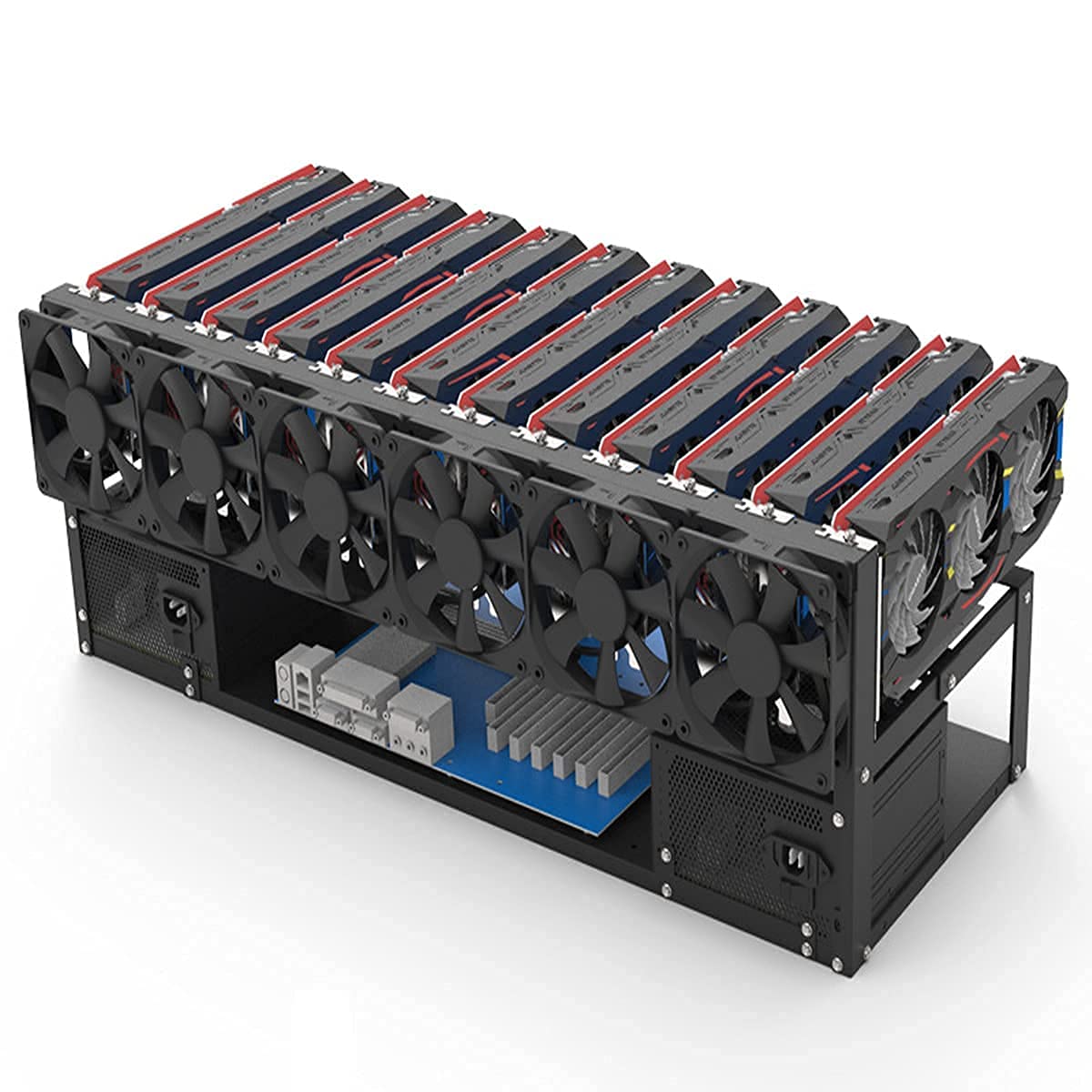 Mua Mining Rig Frame 12 GPU, Steel Open Air Miner Rig Case for Crypto ...
