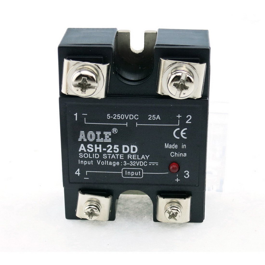 5-250V DC 25A WerFamily SSR Solid State Relay SSR-25DD DC-DC 3-32V DC tillescenter Controls ...