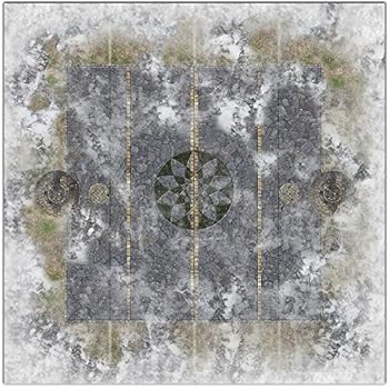Amazon.com: Field of Battle Snow Wargaming - 36x36 Inch Playmat Table ...