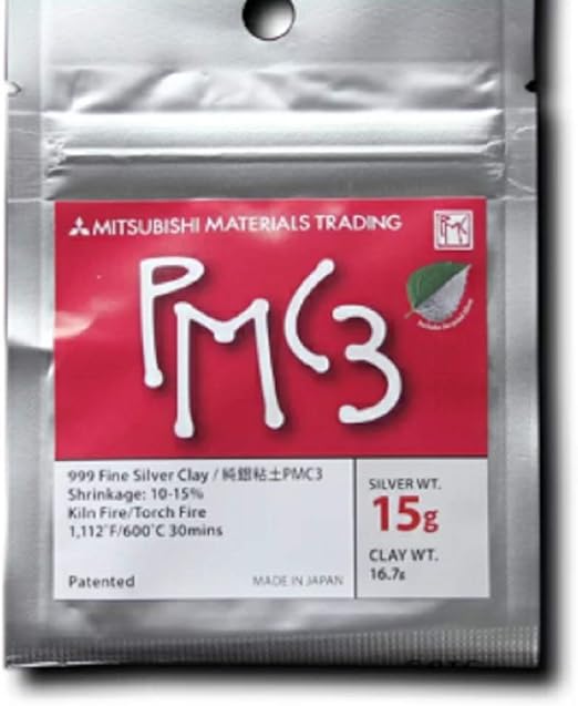 Amazon.com: Mitsubishi PMC3 Precious Metal Clay Silver 15 Grams