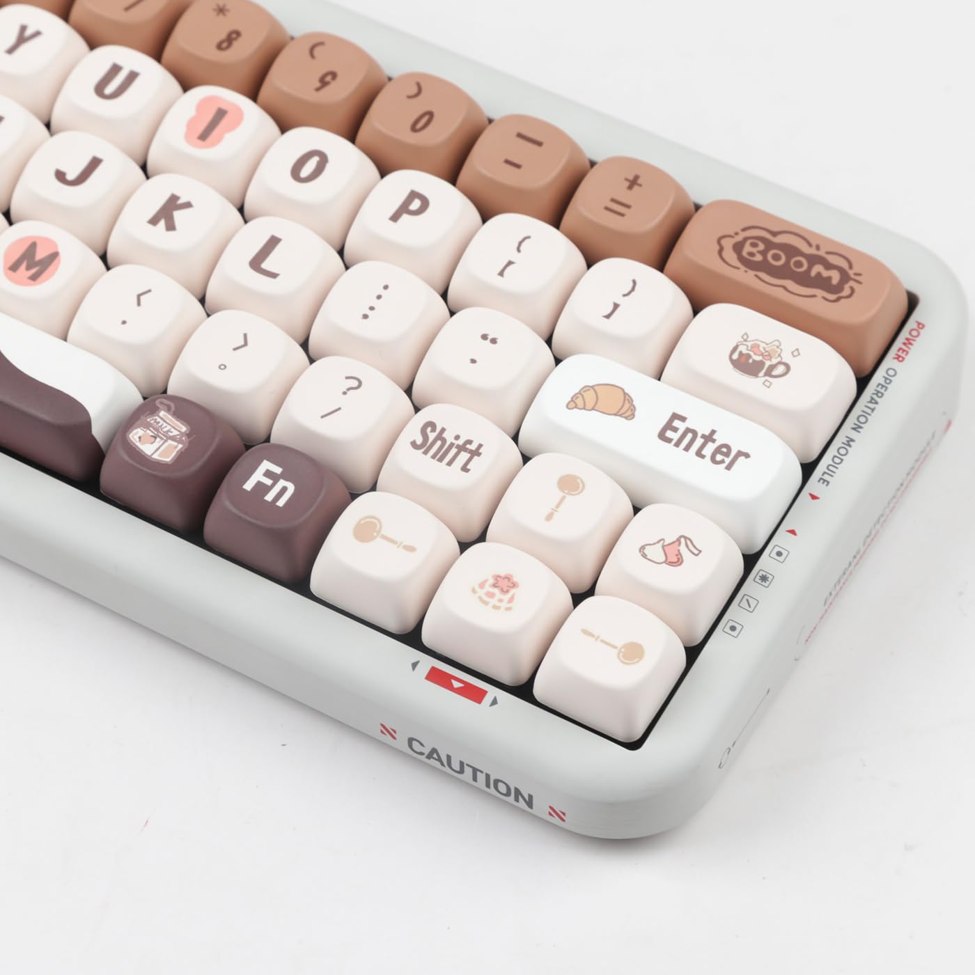 Mua Coffee Keycaps, MOA Profile Keycap, Cute Keycaps 136 Keys PBT DYE ...
