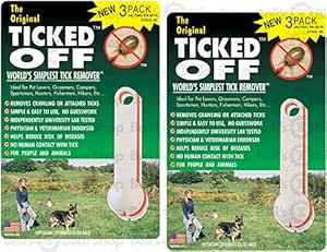 Amazon.com : The Original Ticked Off Tick Remover 2 Packs of 3 Each ...
