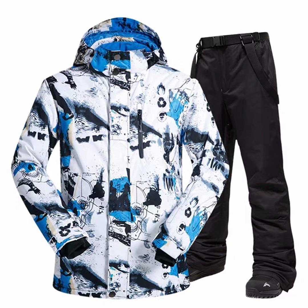 decathee Men's Ski Snowboarding Jacket Pants Waterproof Winter Mountain ...