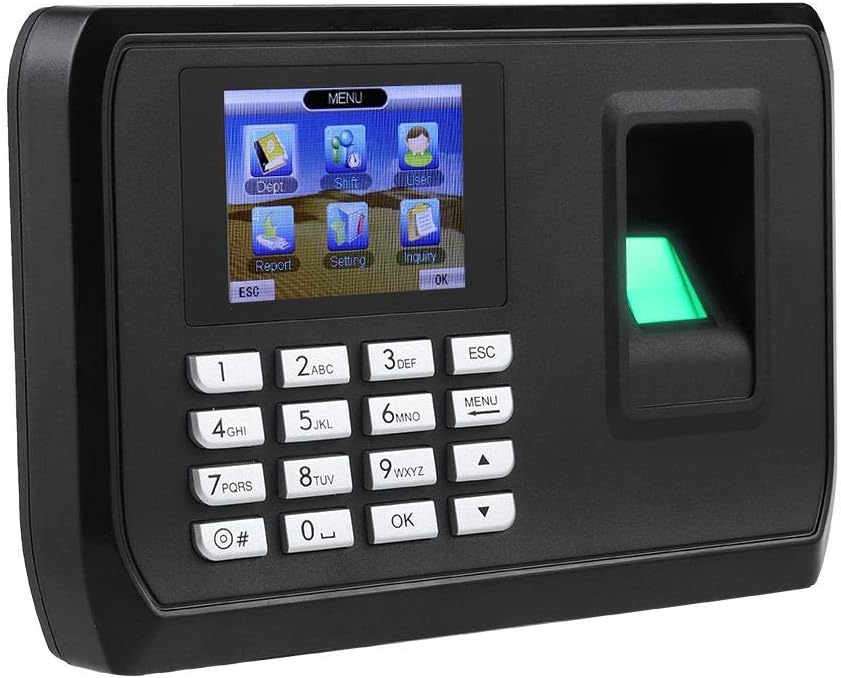 Fingerprint Attendance Machine 2.4 inch Display USB Biometric Time ...