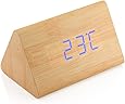 Amazon.com: GEARONIC TM Modern Triangle Wood Clock Digital LED Wooden ...