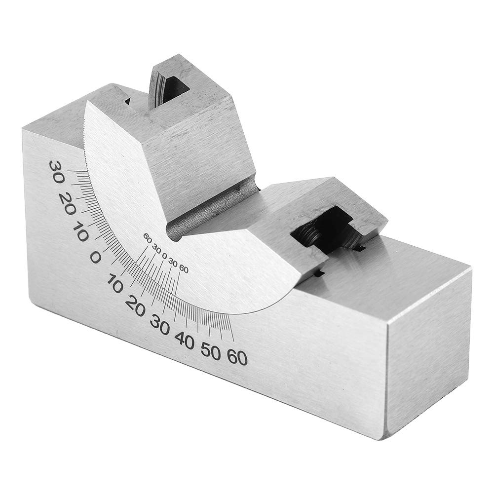 Adjustable Angle V Block 3 * 1 * 1.4inch High Precision 0-60° Milling ...