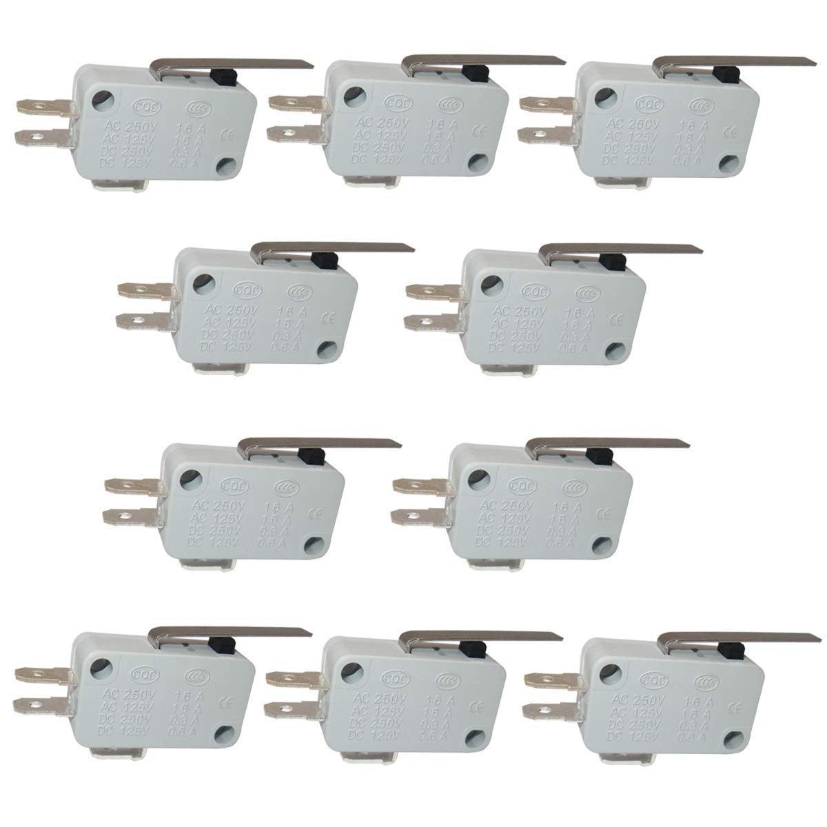 Taiss/10pcs V-152-1C25 Hinge Lever Type Miniature Micro Switch SPDT Snap Action Switch Snap ...