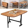 Amazon.com - Rukulin Multifunction Table Drop Leaf Dining Table - 47" Solid Wooden Foldable ...