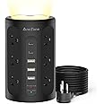 Amazon.com: AnnTane Power Strip Tower with Night Light, Power Strip ...