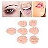 Silicone Body Part Model, 7PC Reused Piercing Practice Body Parts, Ear ...