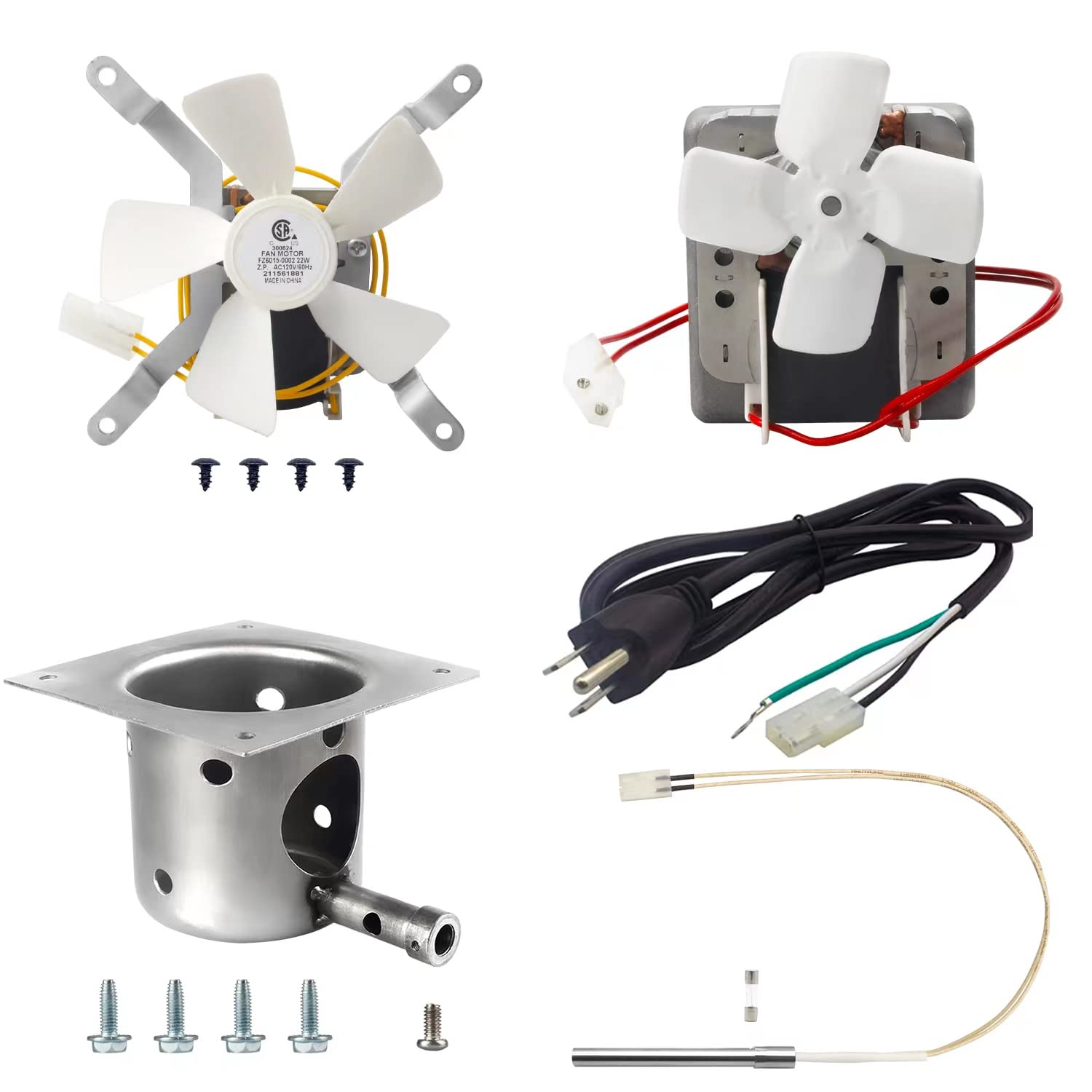 MARS CAMP Upgrade Grill Auger Motor, Induction Fan, Fire Burn Pot, Hot ...