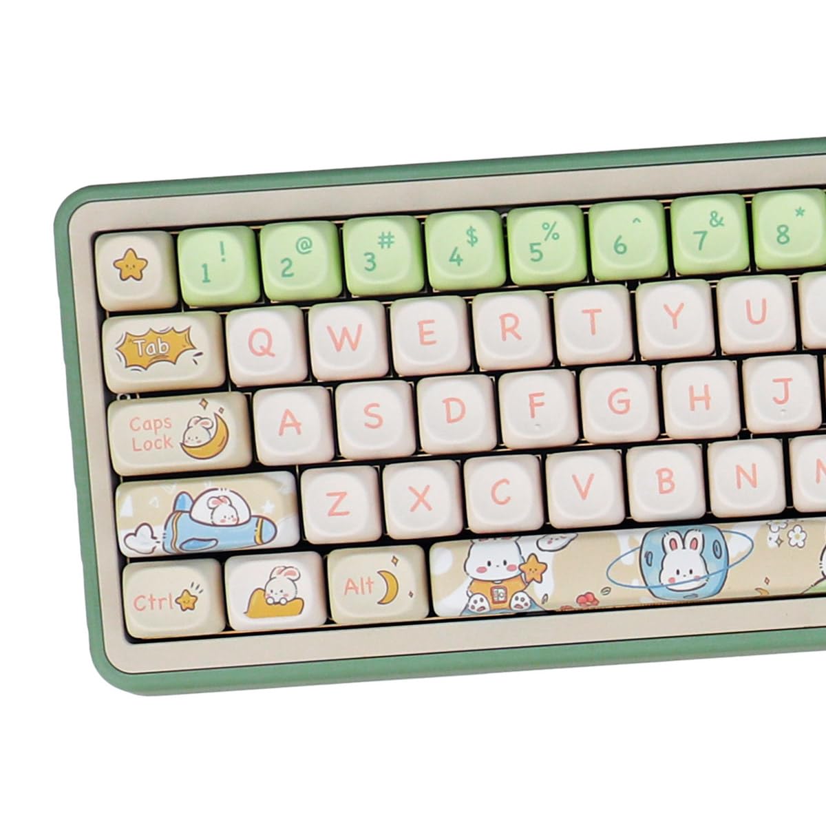 Mua SUEHIODHY PBT Moon Rabbit Keycaps Set MOA Profile Cute Keycaps 143 ...