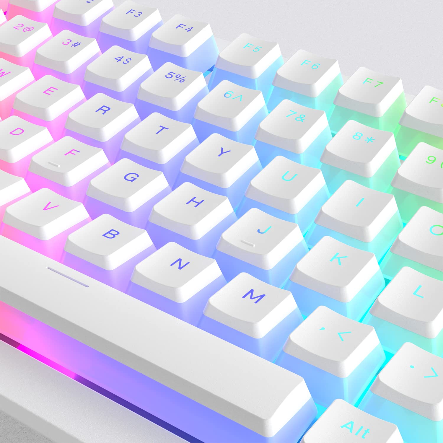 Mua Pudding Keycaps, PBT Keycaps 165 Keys Set Custom Keycap Set, Shine ...