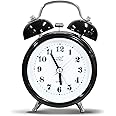 Amazon.com: OWill Twin Bell Alarm Clock with 3D Dial Simple, Super ...