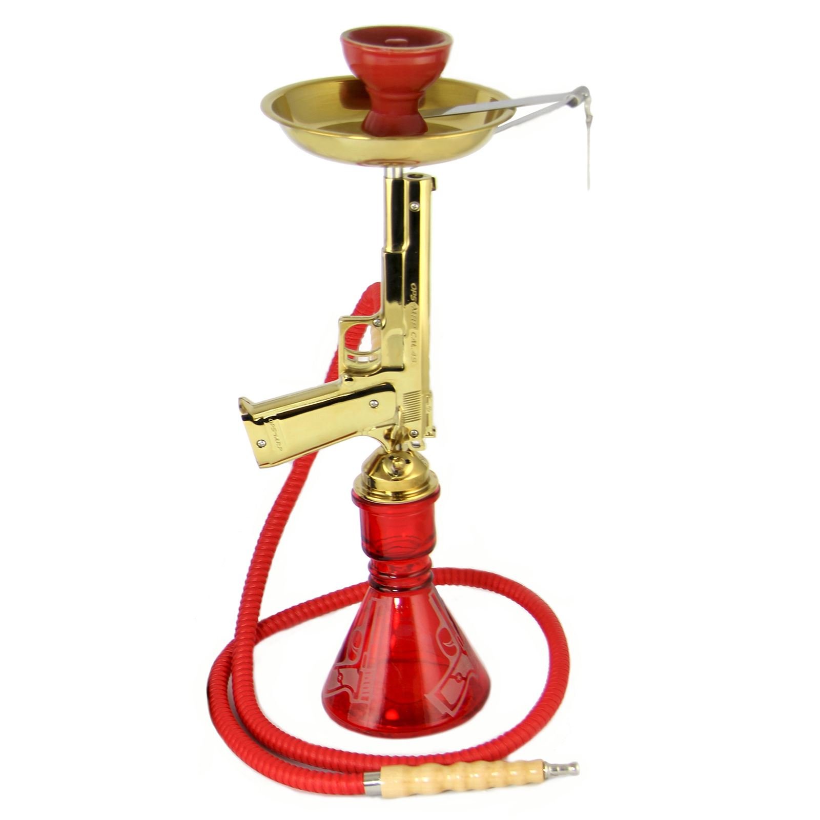 Buy Pistol AK47 AK 47 Shisha Mod Mya Khalil Mamoon[HOOKH29-2,Red/Gold ...