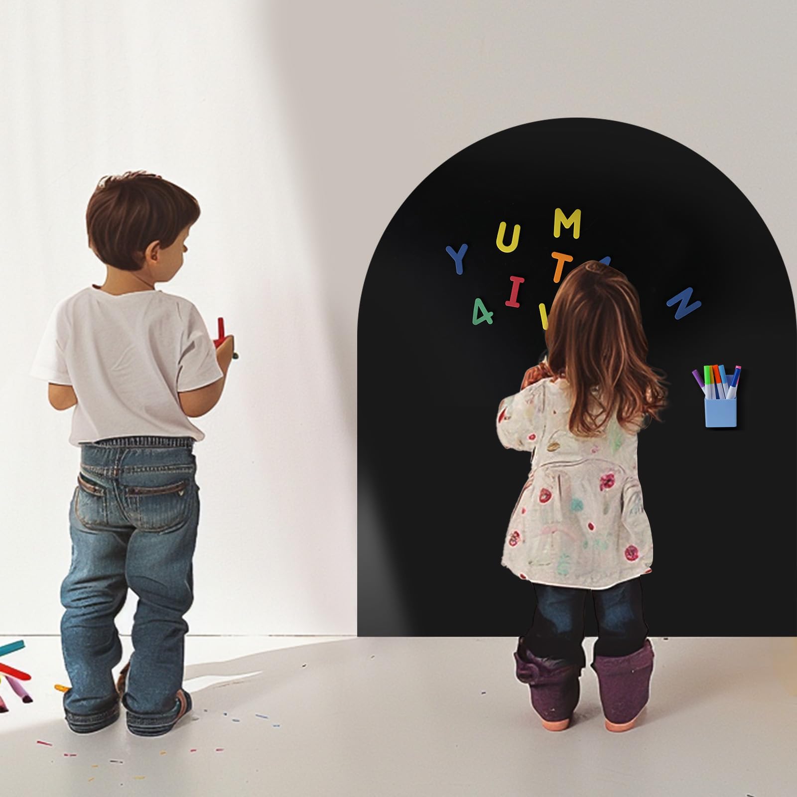 Arch Magnetic Wall Decal for Kids, 40 x 32 Upgraded Self-Adhesive ...