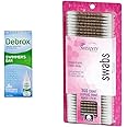 Amazon.com: Debrox Swimmer's Ear Drops, 1 Fl Oz & Swisspers Premium ...