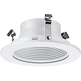 4" Inch Ceiling Recessed Light COPPER Trim Step Baffle for 120V R20 and ...