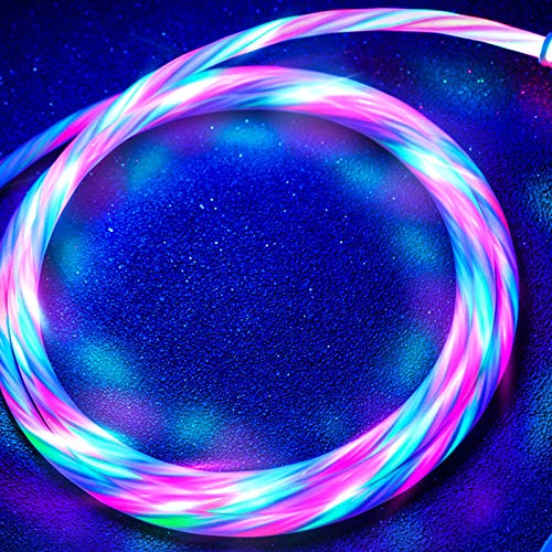 LED Charging Cable,KORABA 6FT Light UP USB Charger Cord with Color ...