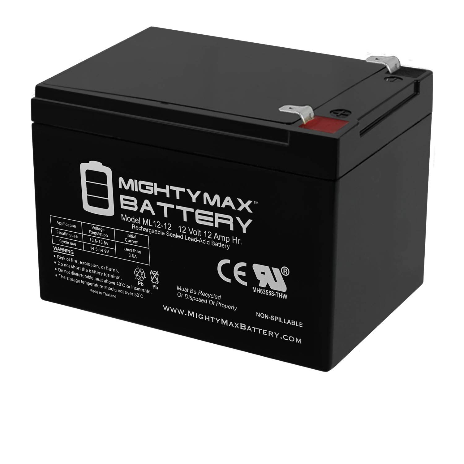 Mighty Max Battery 12V 12AH Replacement Battery For FM12120 FM12120E 