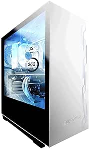 iBUYPOWER Snowblind S 19" Translucent Customizable Side-Panel LCD ...