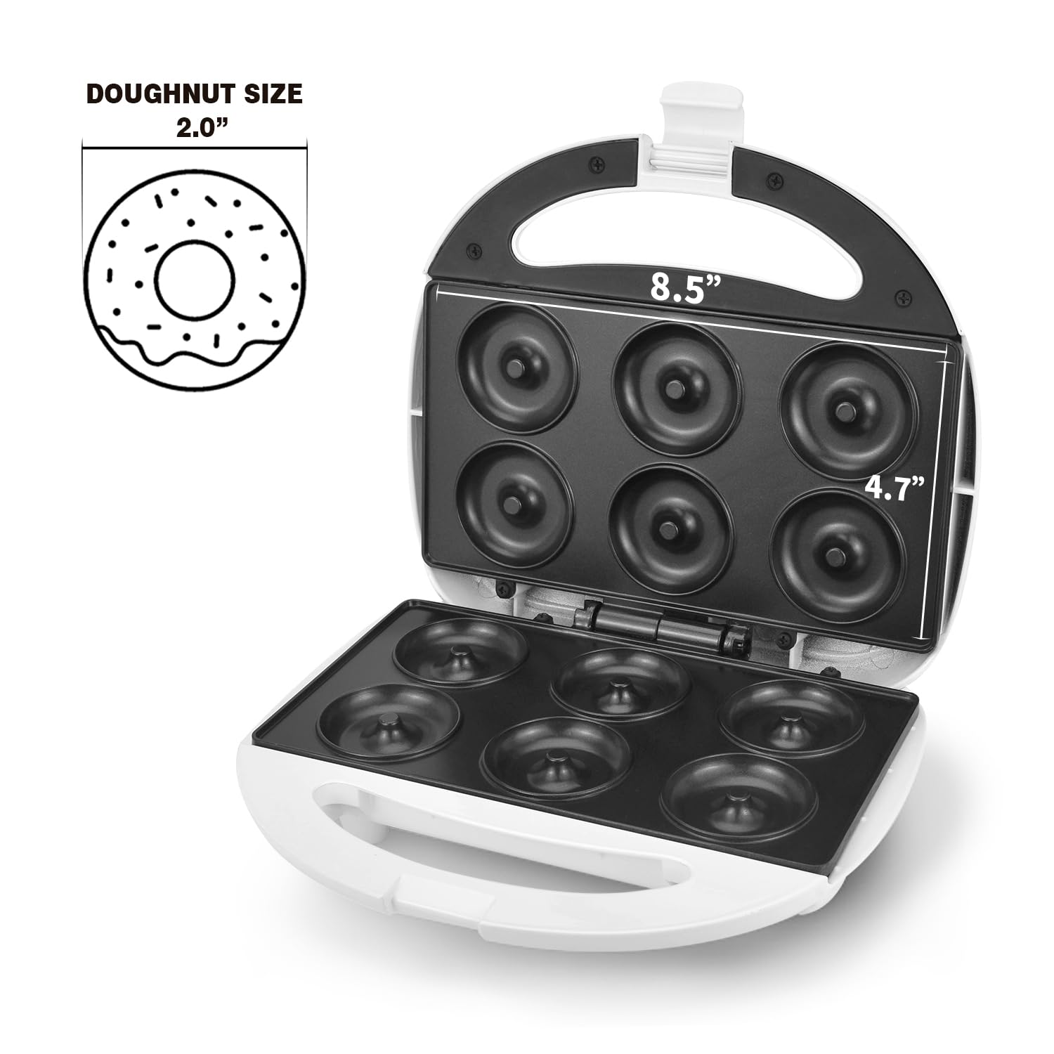 Mua DSP Mini Donut Maker - Non-Stick, Cool Touch Electric Doughnut ...