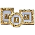 Amazon.com - Two's Company Fanshell Set of 3 Gold Leaf Photo Frame Includes 3 Styles
