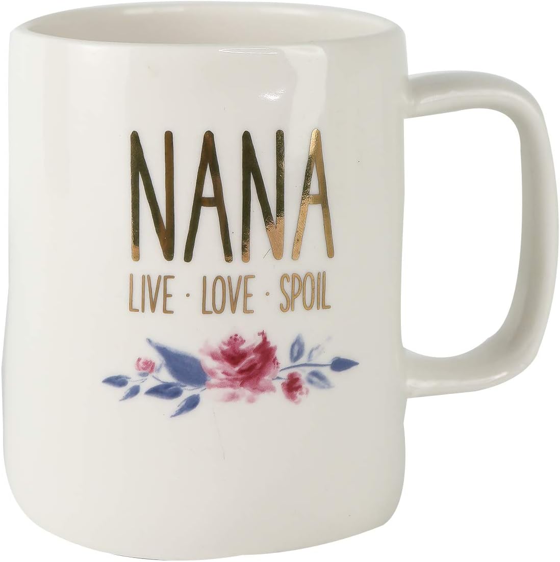 Amazon.com: Mary Square Ceramic Organic Nana Live Love Spoil Mug, 16 oz ...