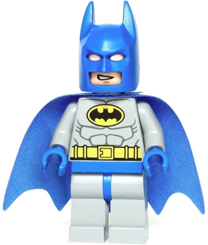 Genuine DC Comics Lego Blue Classic Batman Minifigure - Split from ...