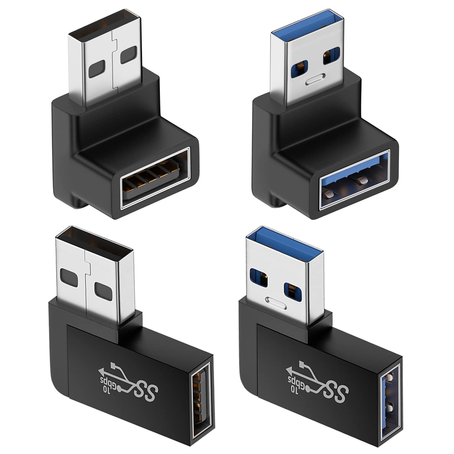 Mua 90 Degree USB 3.0 Adapter (4 Pack), Vertical Up and Down Angle ...