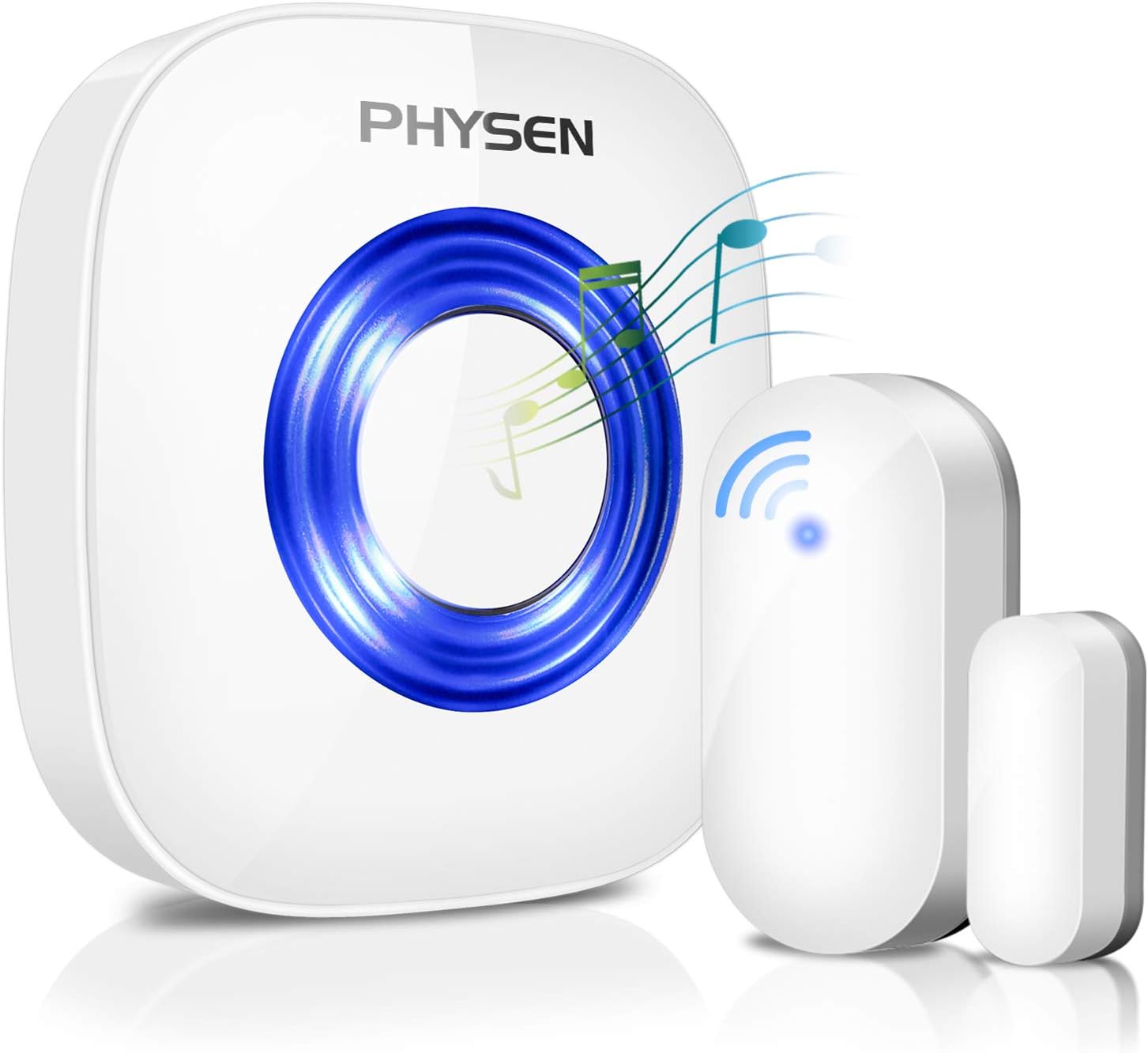 Wireless Door Open Sensor Chime,PHYSEN Security Window Entry Alert,1 ...