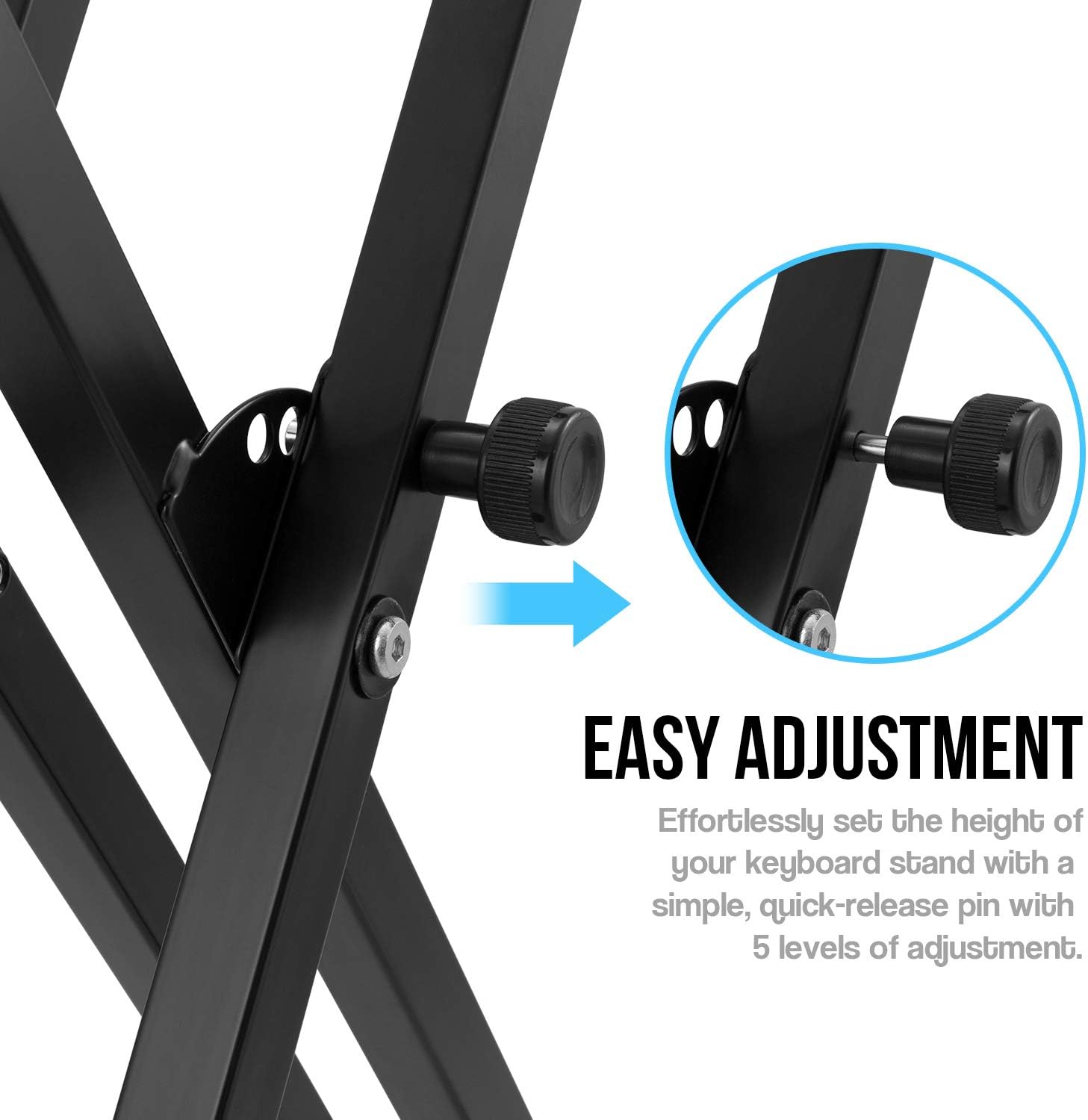 Tiger Keyboard Stand, Stool & Sustain Pedal Pack – BigaMart